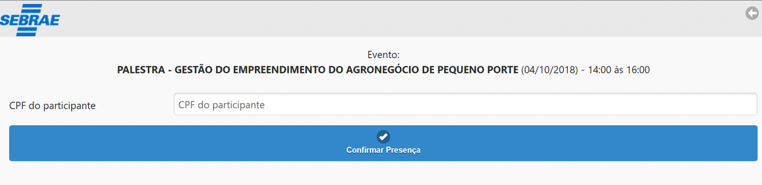 Confirmação de presença – Atendente – SMART Wiki